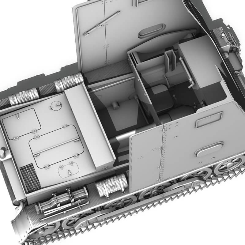 Panzerkampfwagen 1 (Panzer 1) - Collection 3D Model by panaristi