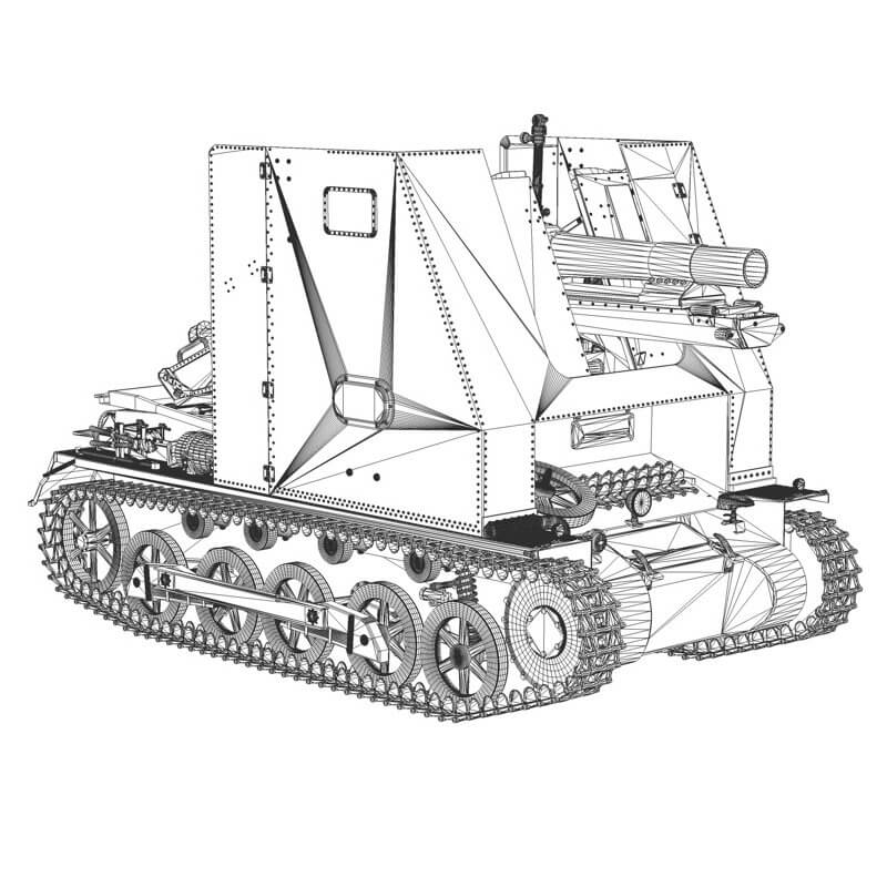 Panzerkampfwagen 1 (Panzer 1) - Collection 3D Model by panaristi