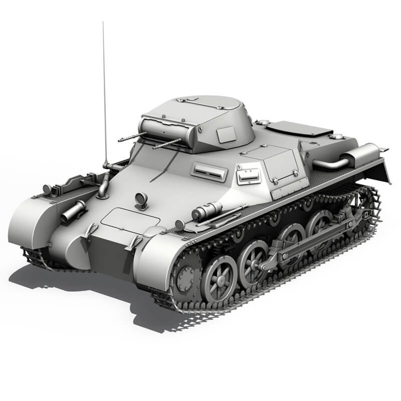 Panzerkampfwagen 1 (Panzer 1) - Collection 3D Model by panaristi
