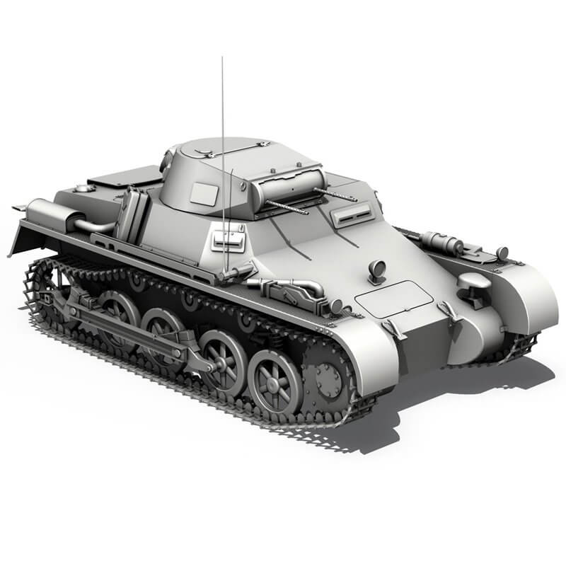 Panzerkampfwagen 1 (Panzer 1) - Collection 3D Model by panaristi