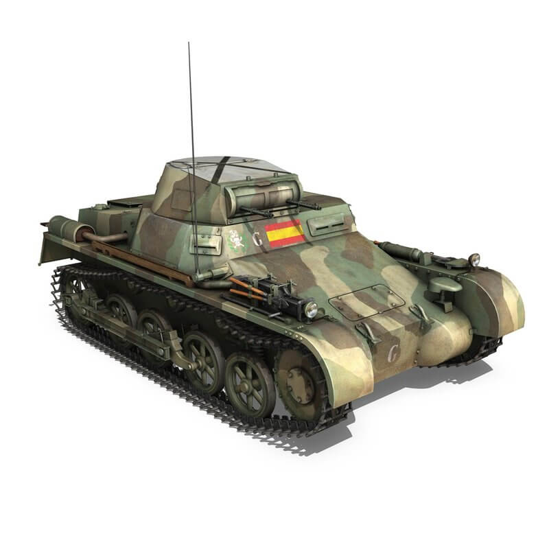 PzKpfw 1 - Panzer 1 - Ausf. A - G 3D Model by panaristi