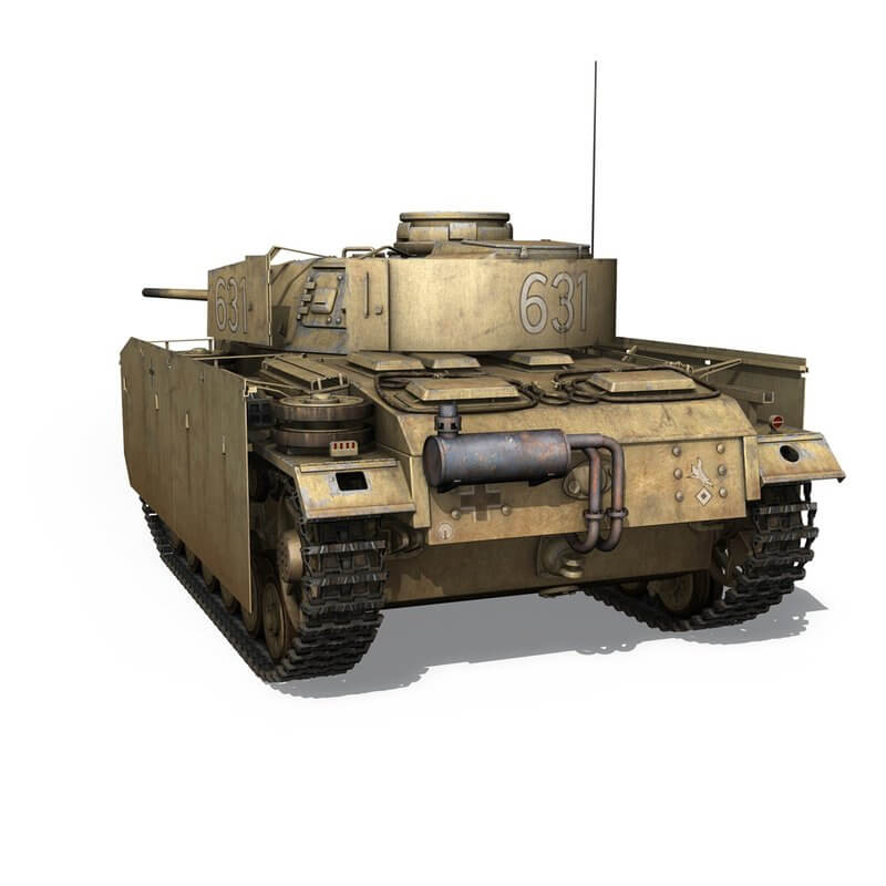 PzKpfw III - Panzer 3 - Ausf.M - 631 3D Model by panaristi