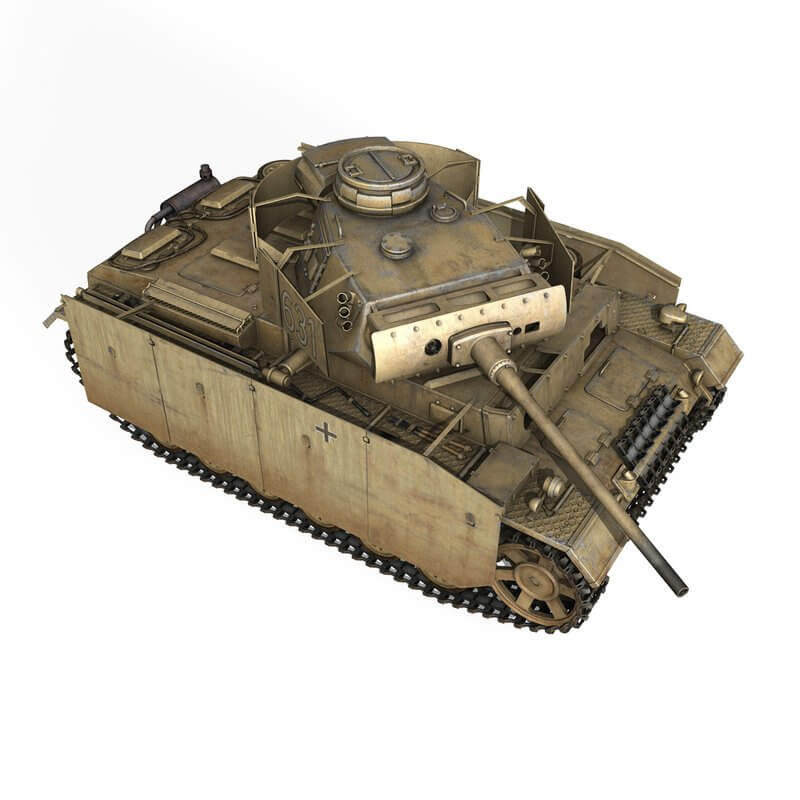 PzKpfw III - Panzer 3 - Ausf.M - 631 3D Model by panaristi