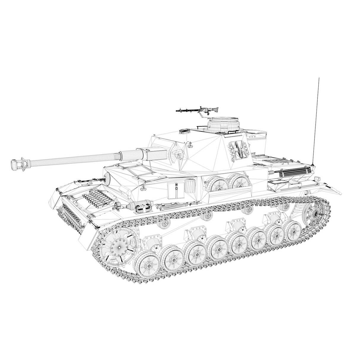 PzKpfw IV - Panzer 4 - Ausf. G - 731 3D Model by panaristi