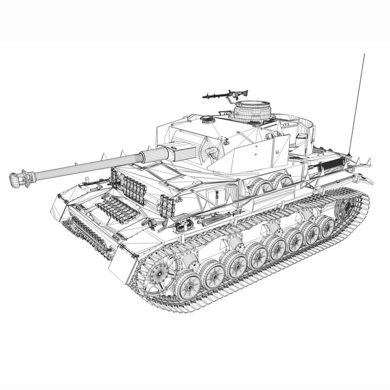 PzKpfw IV - Panzer 4 - Ausf.H - Winterversion 3D Model by panaristi