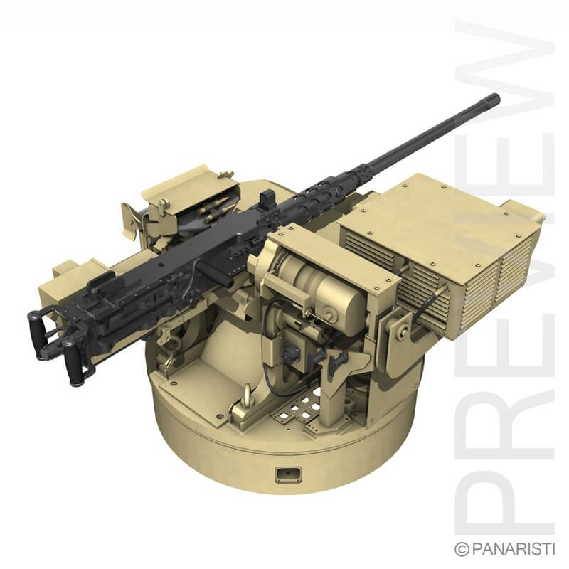 Remote Controlled Weapon Station M2 Browning - 3D Model by panaristi