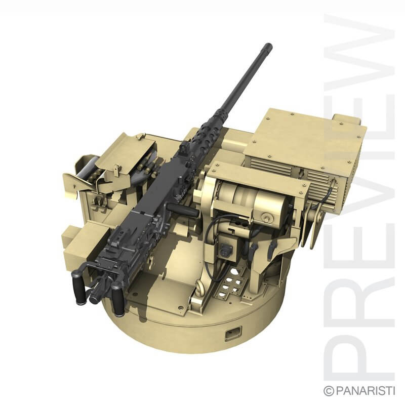 Remote Controlled Weapon Station M2 Browning - 3D Model by panaristi