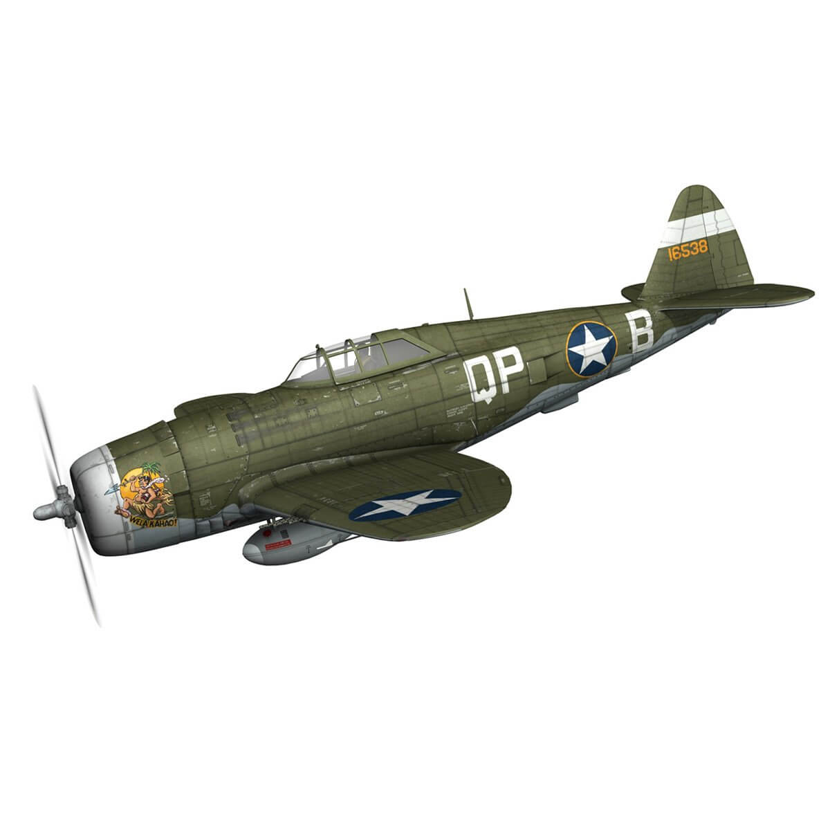 Republic P-47C Thunderbolt - Wela Kahao 3D Model by panaristi