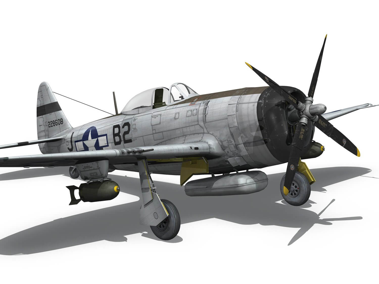 Republic P-47D Thunderbolt - Virginia 3D Model by panaristi