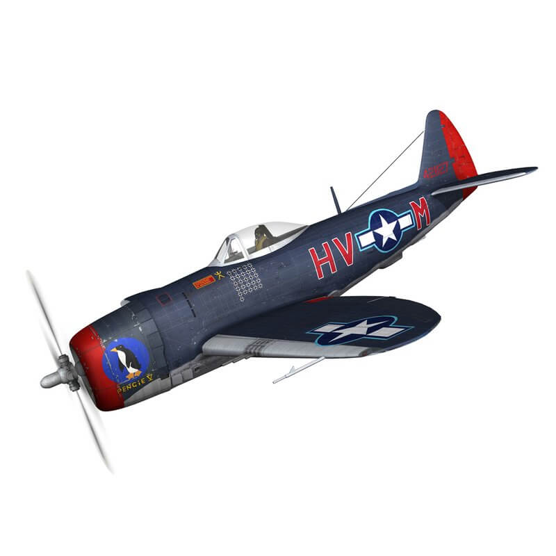 Republic P-47M Thunderbolt - Pengie V 3D Model by panaristi