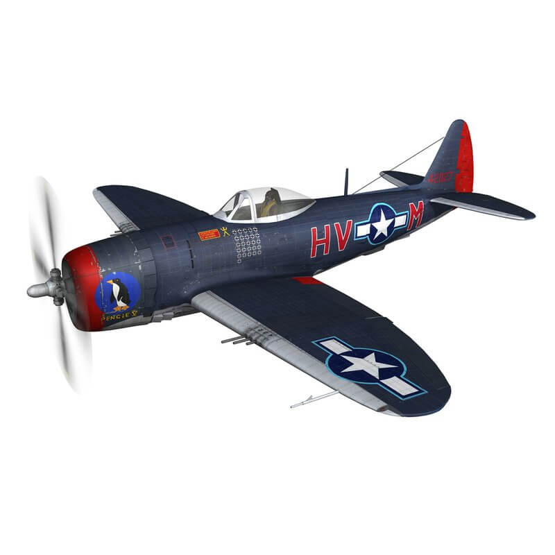 Republic P-47M Thunderbolt - Pengie V 3D Model by panaristi
