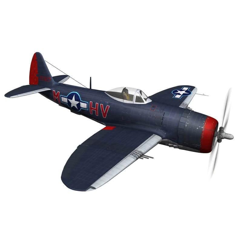 Republic P-47M Thunderbolt - Pengie V 3D Model by panaristi