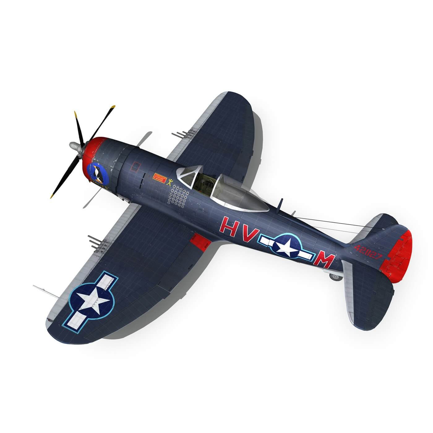 Republic P-47M Thunderbolt - Pengie V 3D Model by panaristi