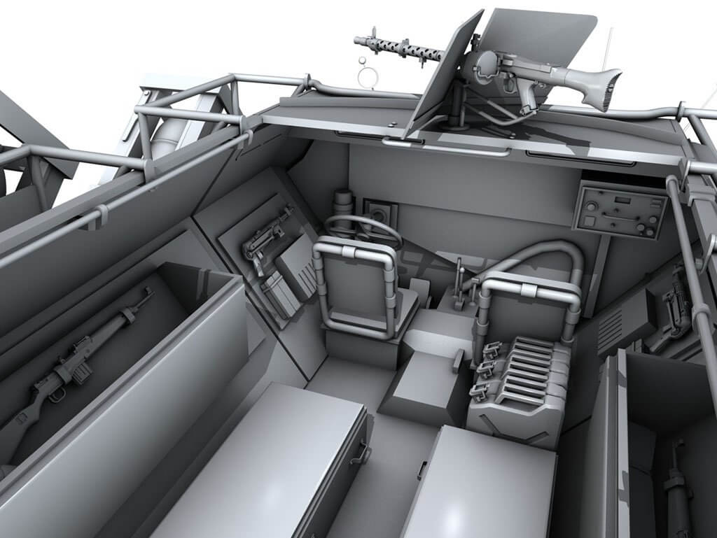 SD.KFZ 251/1 Ausf.C - Walking Stuka 3D Model by panaristi