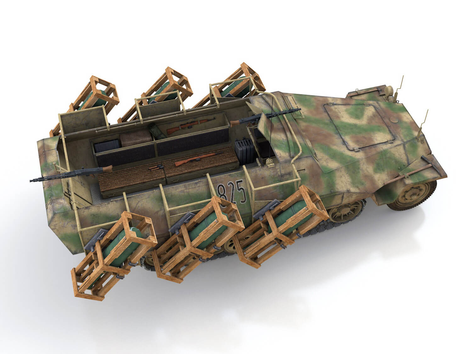 SD.KFZ 251/1 Ausf.D - Stuka Zu Fuss - 825 3D Model by panaristi