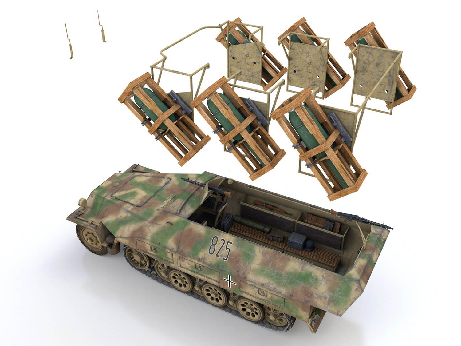 SD.KFZ 251/1 Ausf.D - Stuka Zu Fuss - 825 3D Model by panaristi