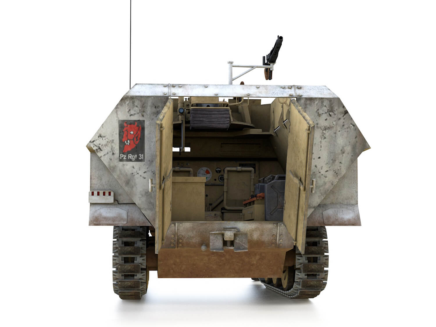 SD.KFZ 251/9 - Ausf.D - Stummel - 14 3D Model by panaristi
