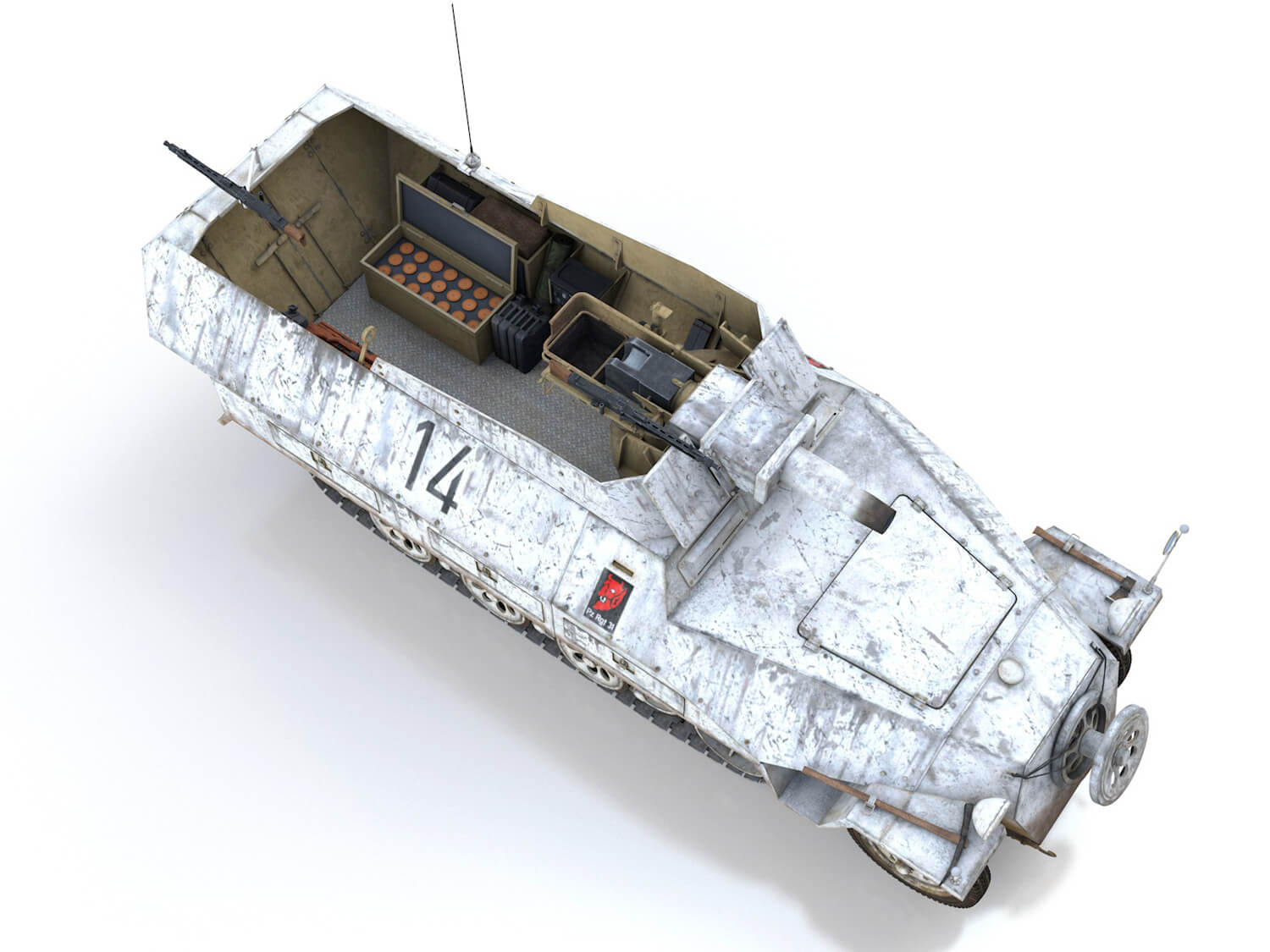 SD.KFZ 251/9 - Ausf.D - Stummel - 14 3D Model by panaristi