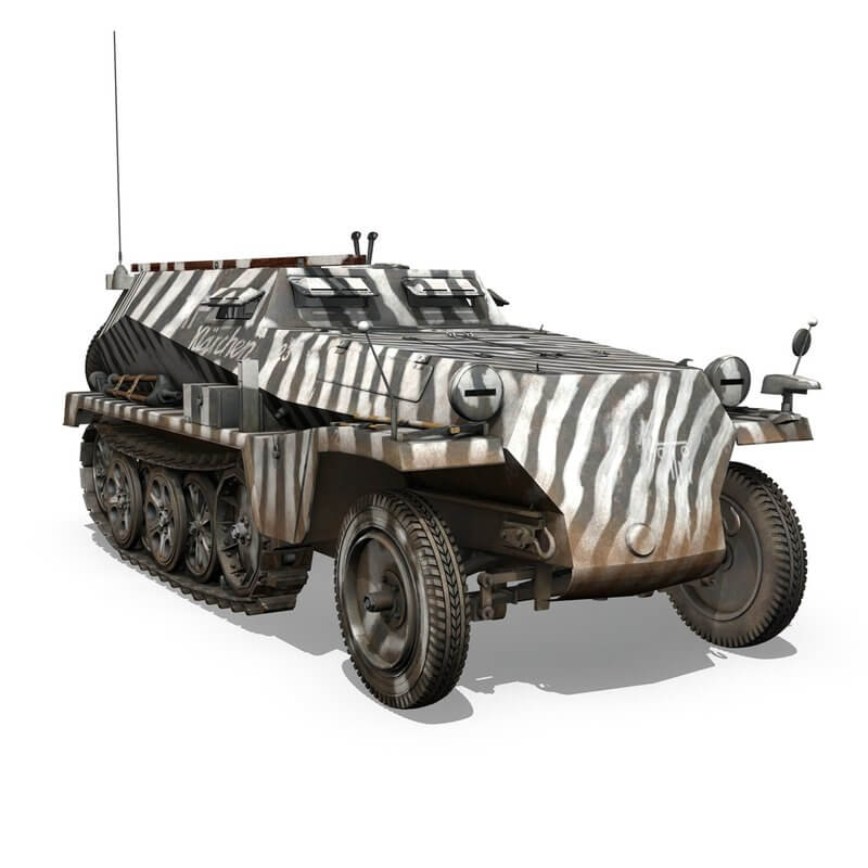 SD.KFZ 253 - Beob.Pz.Wg. 3D Model by panaristi
