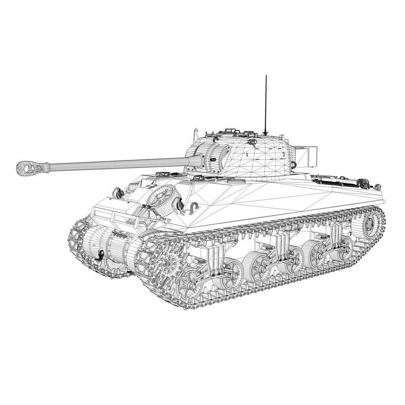 Sherman MK VC Firefly - Chaser 3D Model by panaristi
