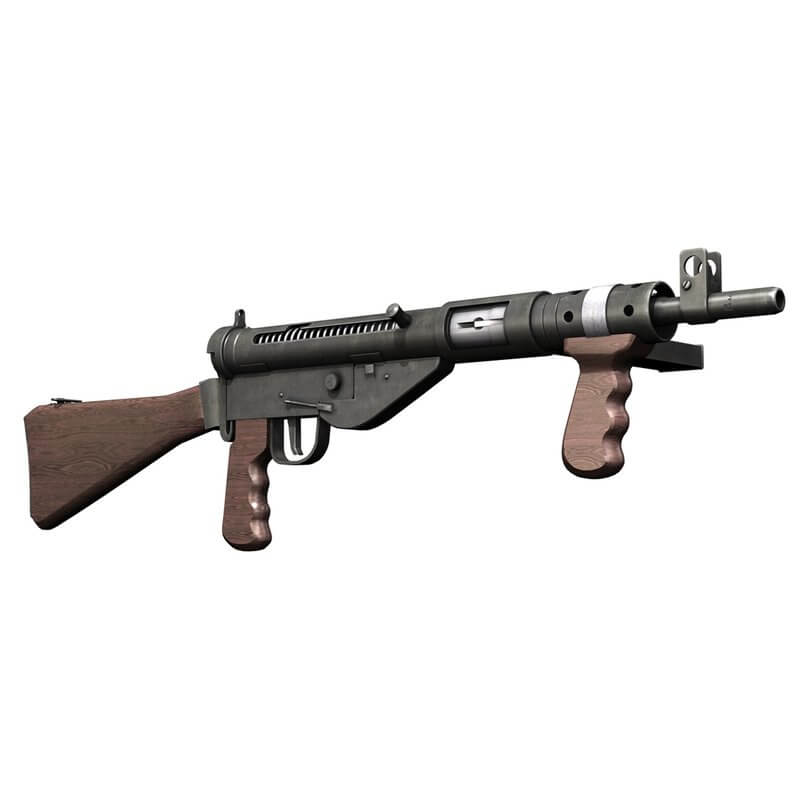 Sten MK.V Submachine Gun - 3D Model by panaristi