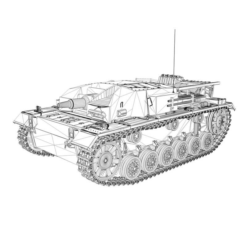 StuG III - Ausf.B - StuG Abt 226 3D Model by panaristi