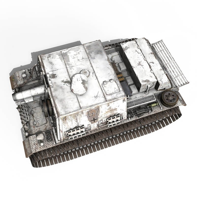 StuIG 33B - Self-propelled Heavy Infantry Gun - G7 3D Model by panaristi