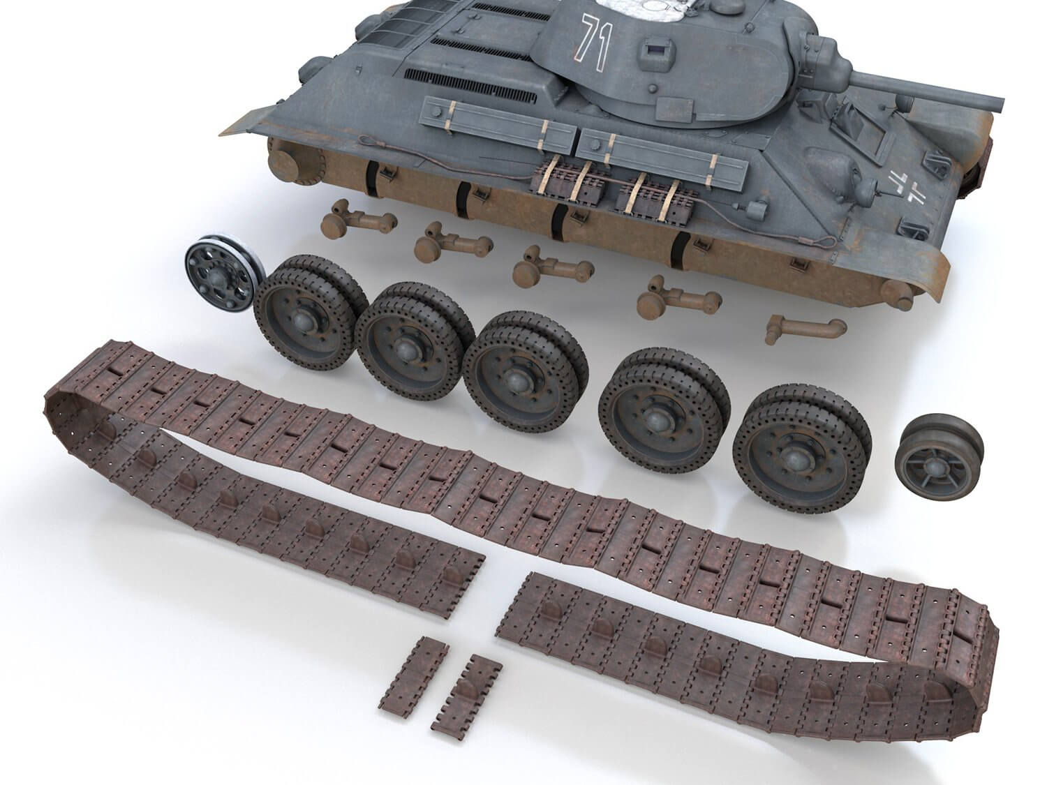 T-34-76 - Model 1940 - Soviet Medium Tank - 71 by panaristi