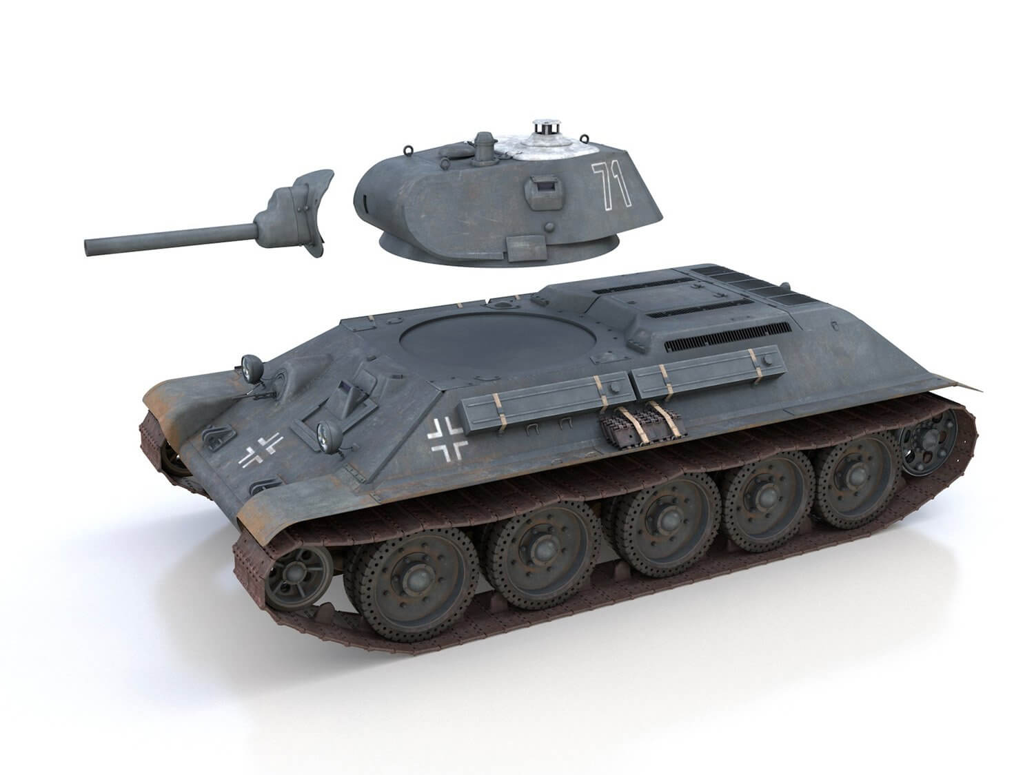 T-34-76 - Model 1940 - Soviet Medium Tank - 71 by panaristi
