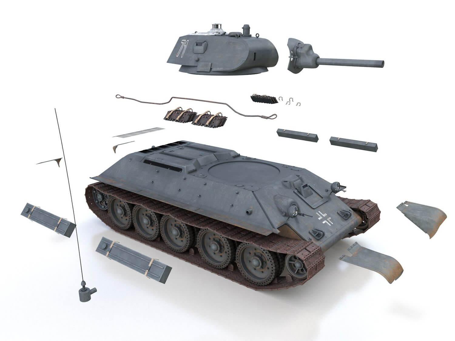 T-34-76 - Model 1940 - Soviet Medium Tank - 71 by panaristi