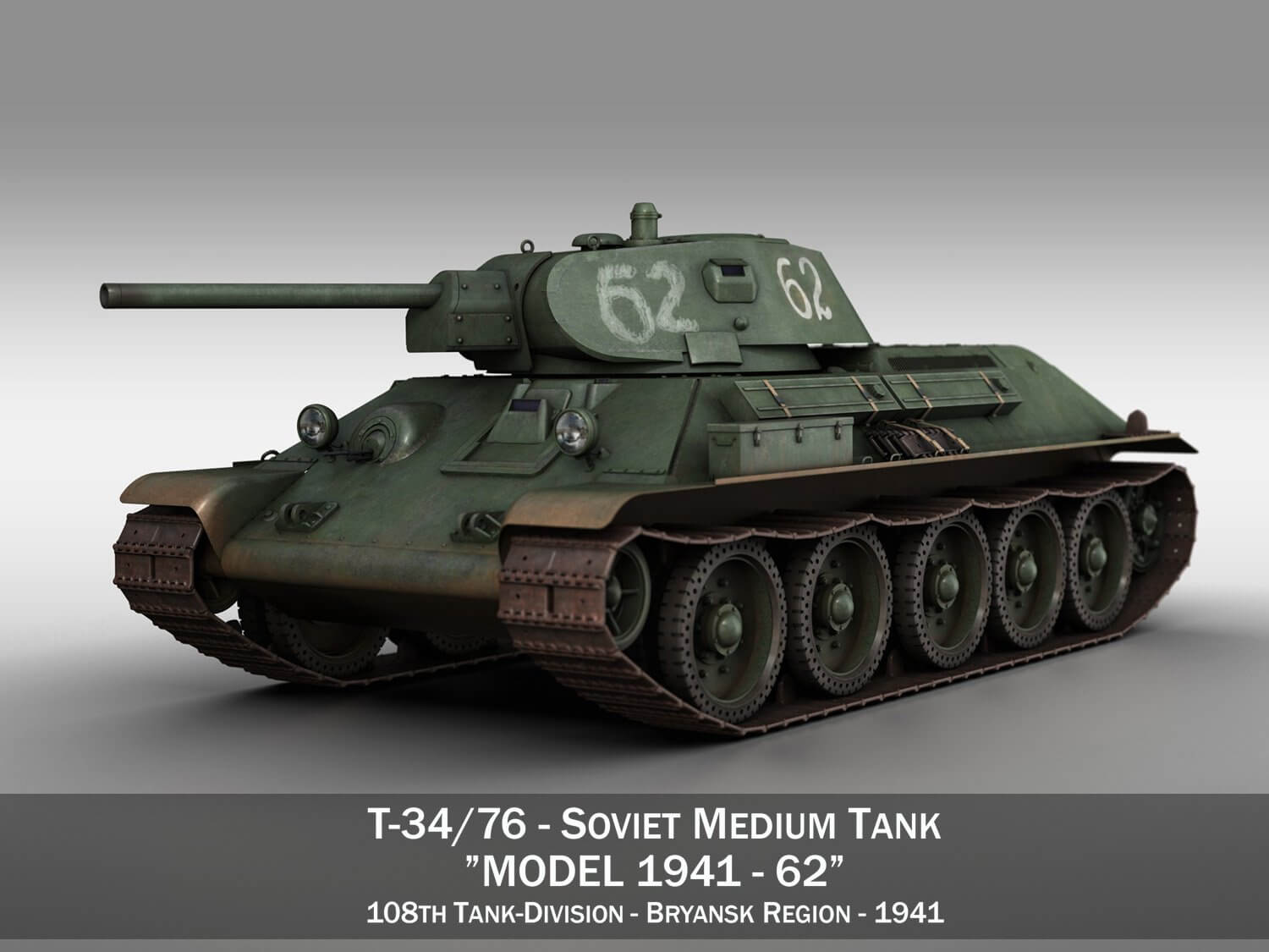 T-34-76 - Model 1941 - Soviet Medium Tank - 62 by panaristi