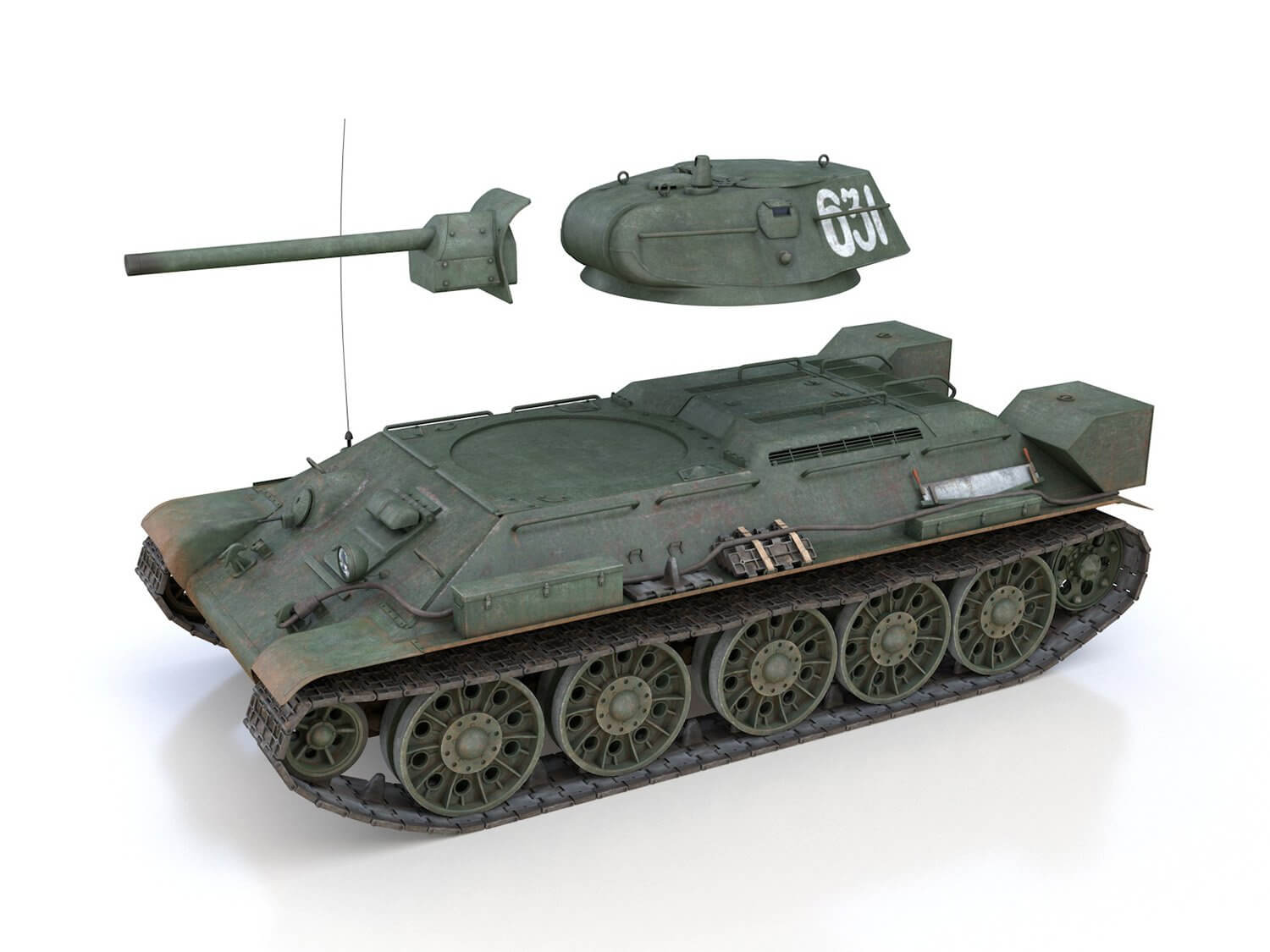 T-34-76 - Model 1942 - Soviet Medium Tank - 631 by panaristi
