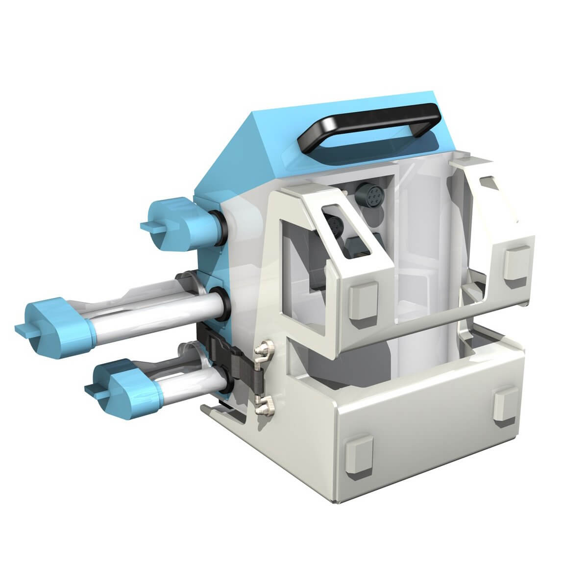 Triple Channel Syringe Pump - 3D Model by panaristi