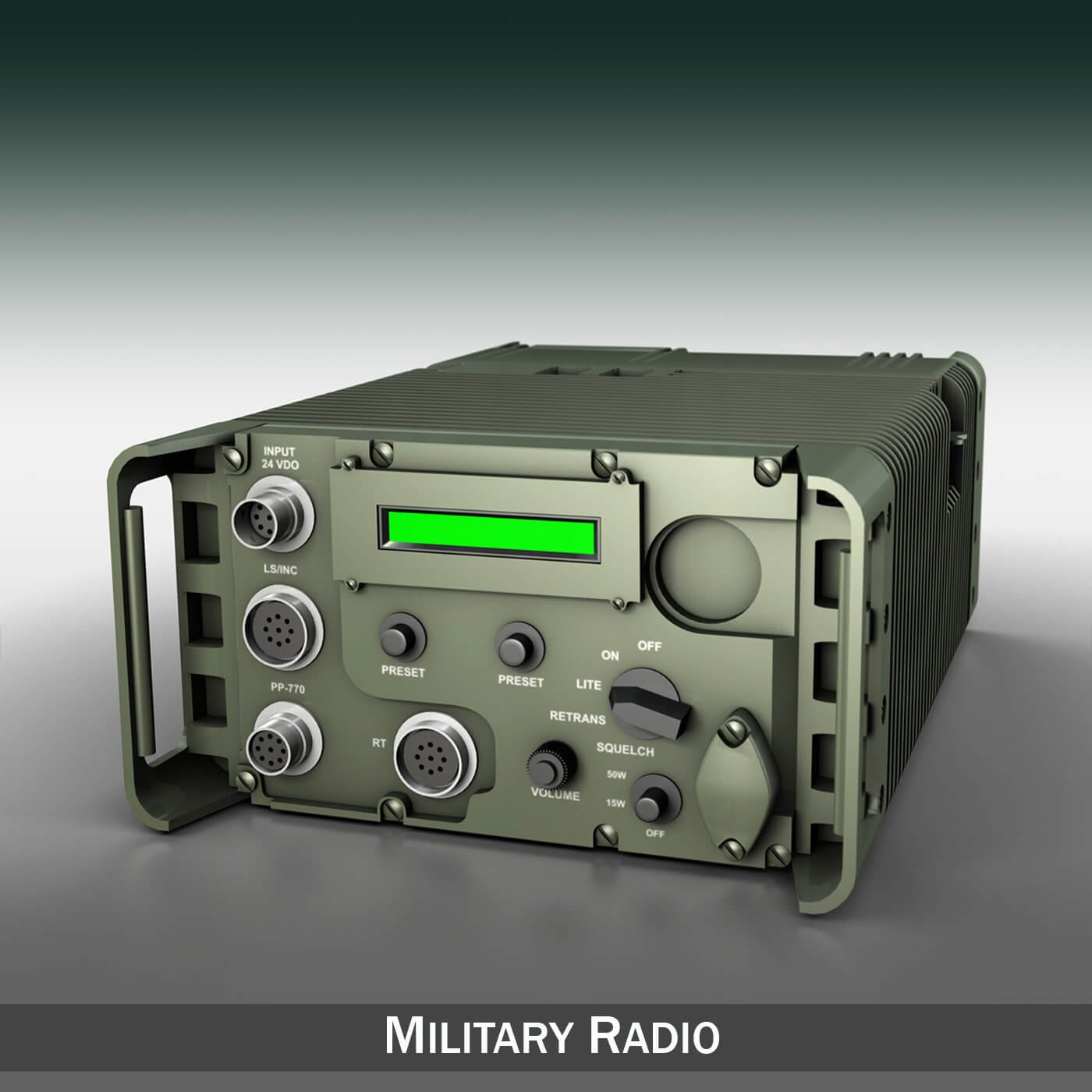 UHF Military Data Radio - 3D Model by panaristi