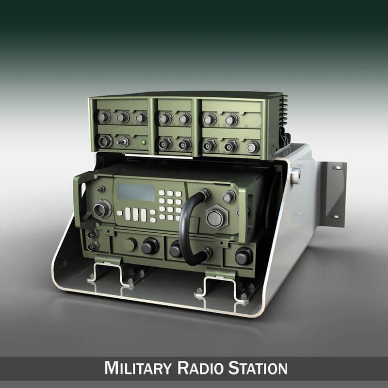 VHF Military Radio Station - 3D Model by panaristi