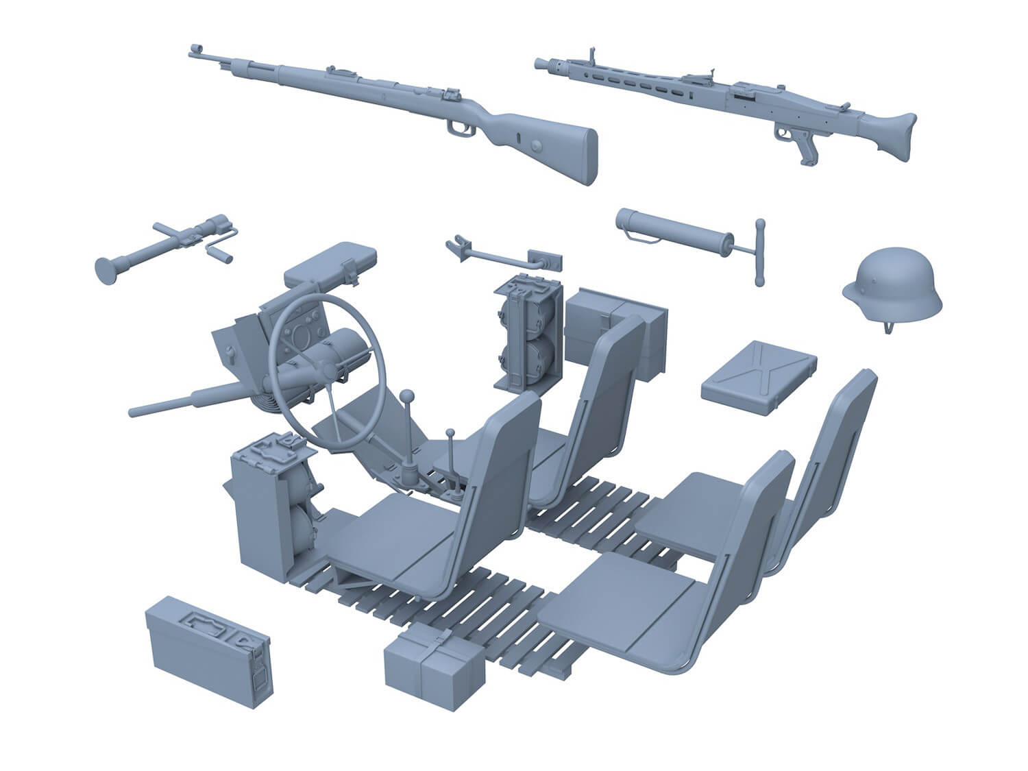 Volkswagen Typ 166 - Schwimmwagen 3D Model by panaristi