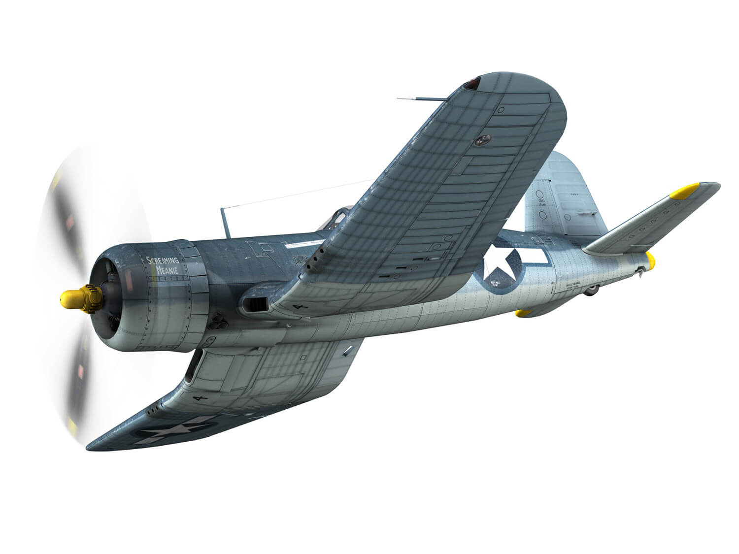 Vought F4U-1A Corsair - 042 3D Model by panaristi