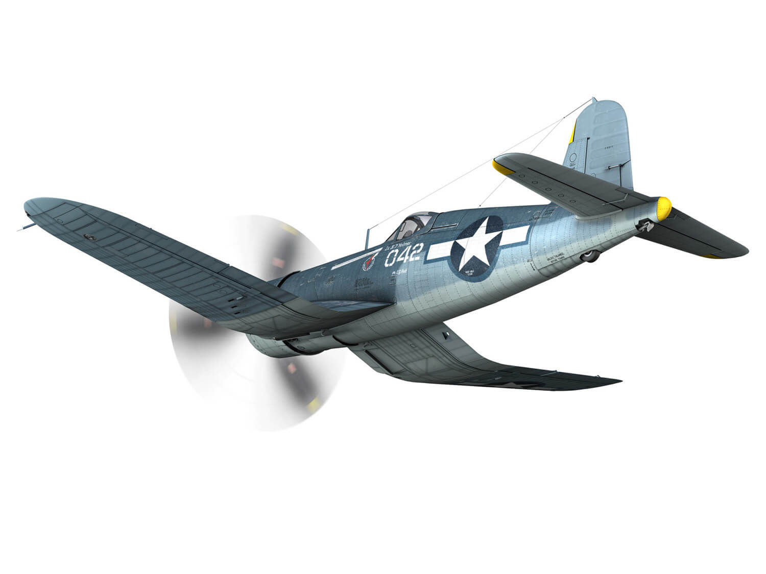 Vought F4U-1A Corsair - 042 3D Model by panaristi