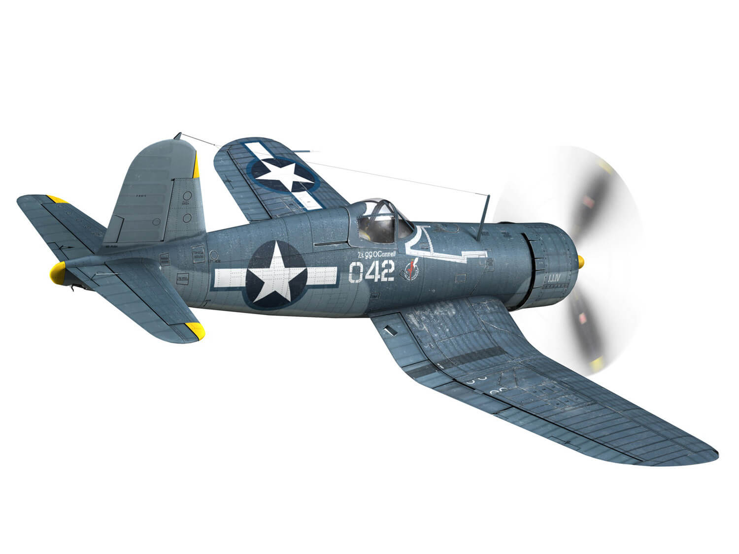 Vought F4U-1A Corsair - 042 3D Model by panaristi