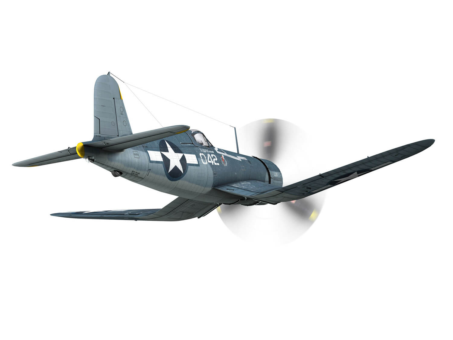 Vought F4U-1A Corsair - 042 3D Model by panaristi