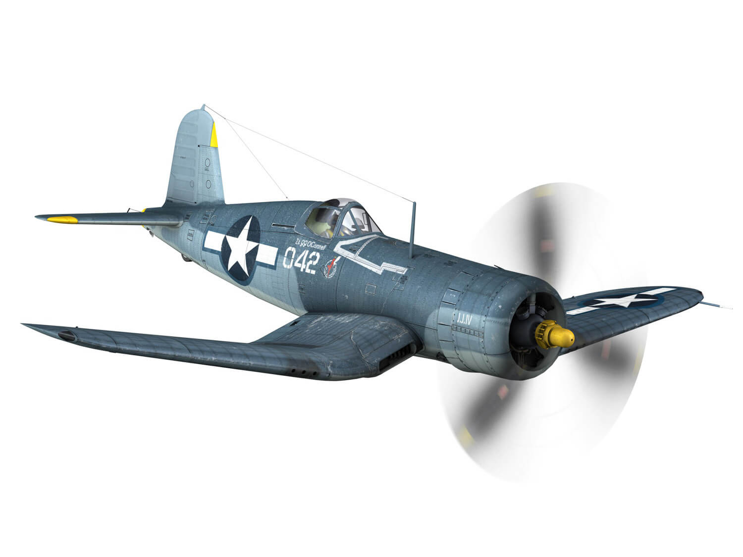 Vought F4U-1A Corsair - 042 3D Model by panaristi