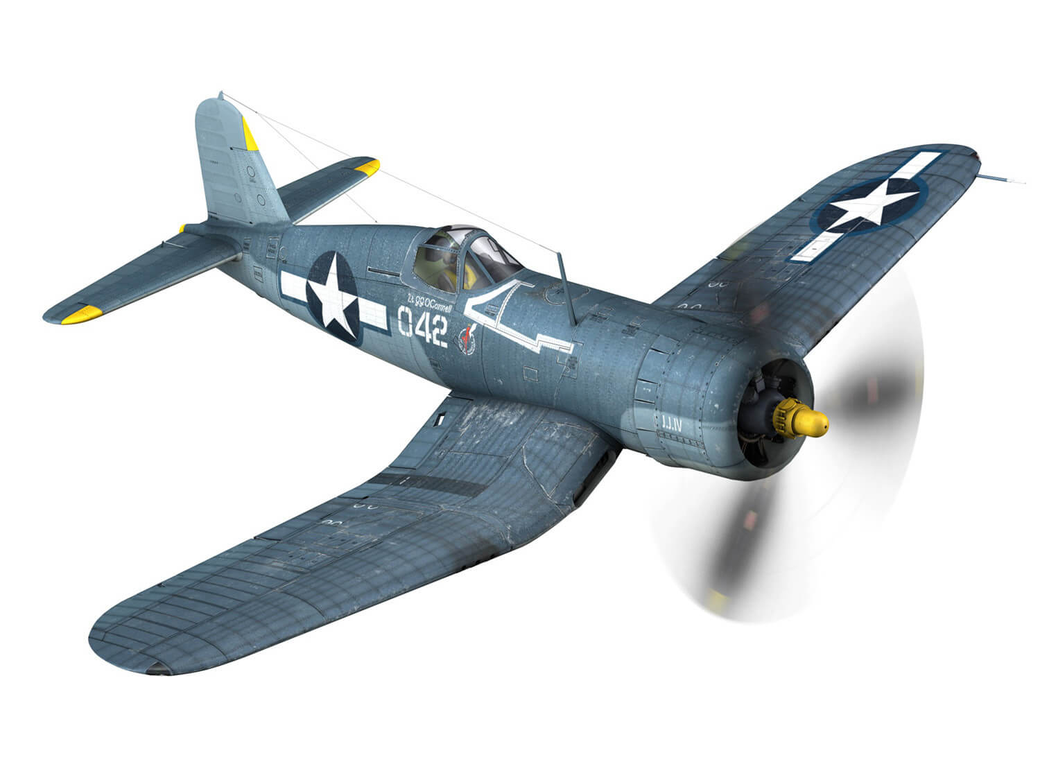 Vought F4U-1A Corsair - 042 3D Model by panaristi