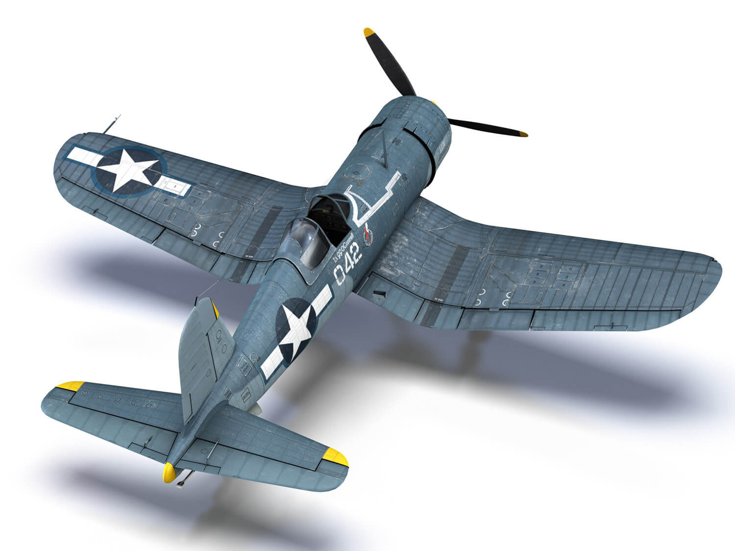 Vought F4U-1A Corsair - 042 3D Model by panaristi
