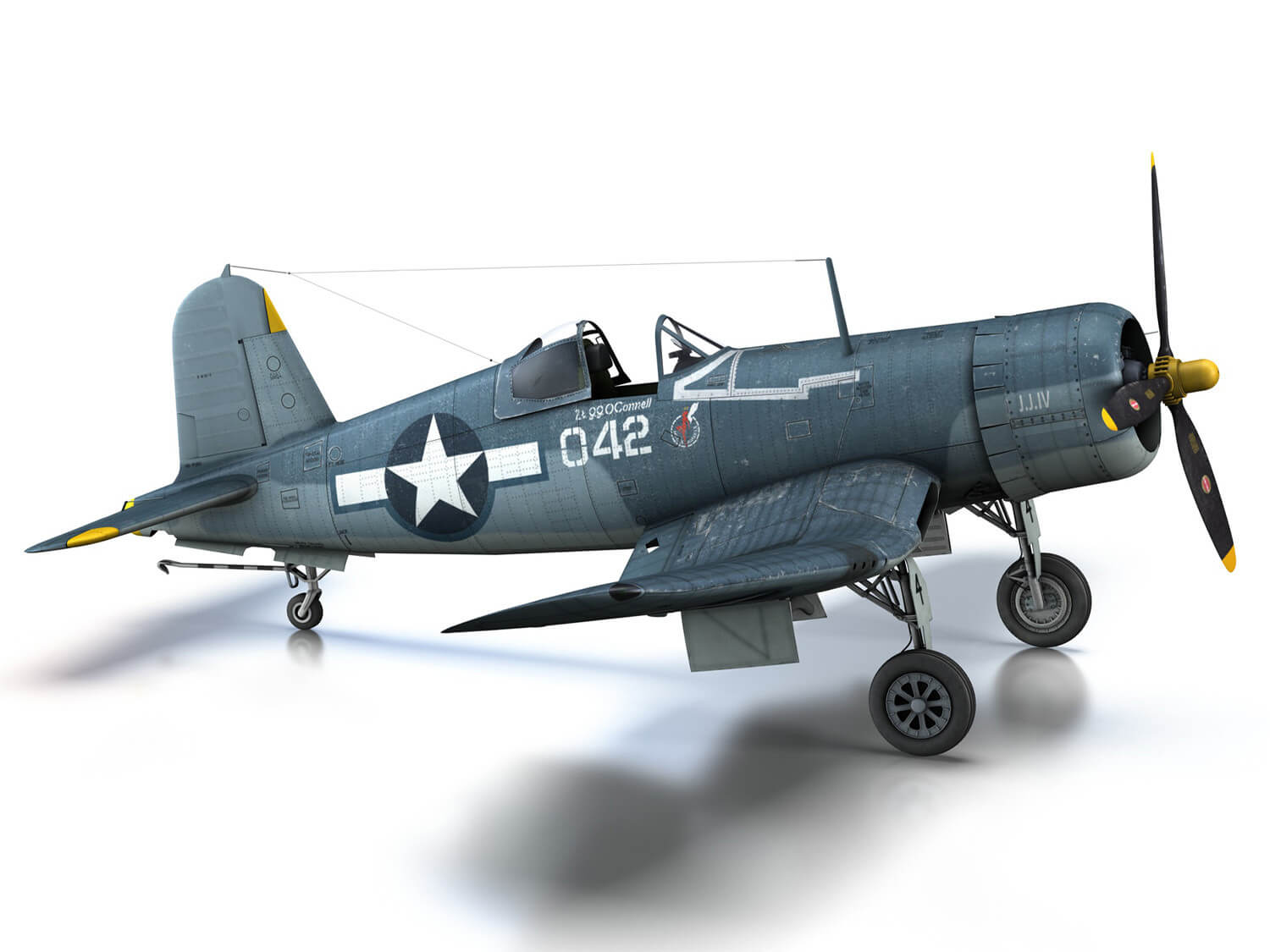 Vought F4U-1A Corsair - 042 3D Model by panaristi