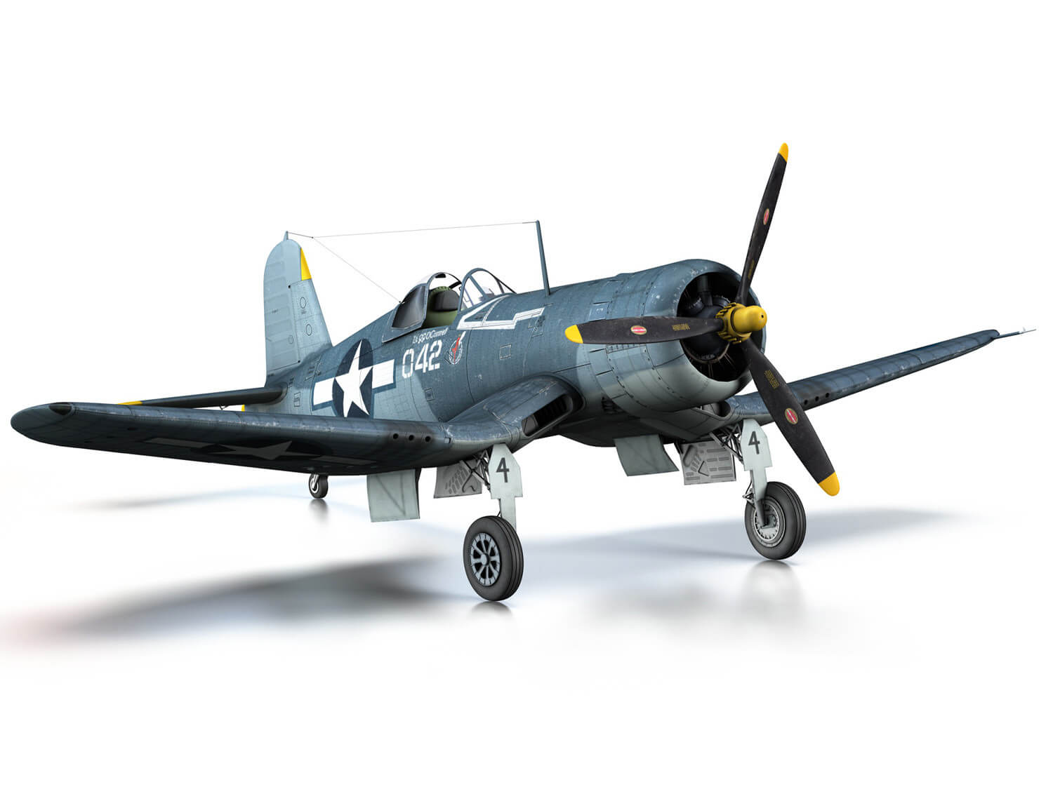 Vought F4U-1A Corsair - 042 3D Model by panaristi