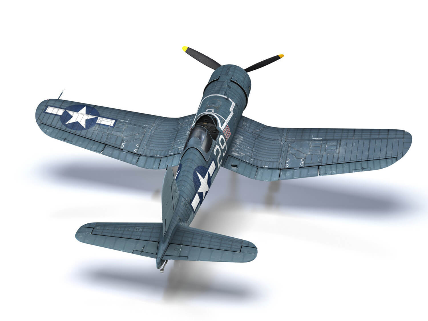 Vought F4U-1A Corsair - 29 3D Model by panaristi