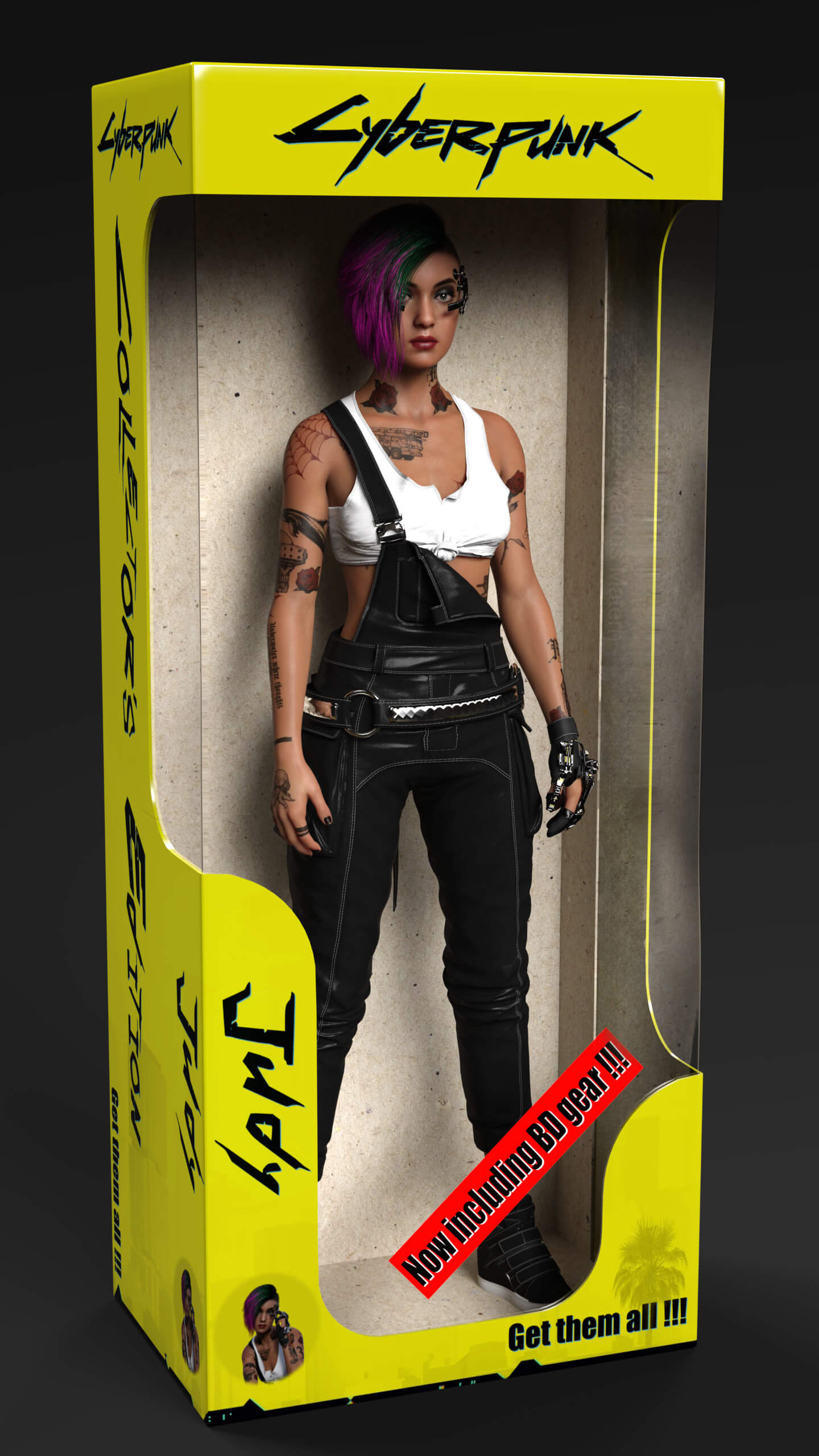 Judy Alvarez - CyberPunk BD Gear MISB 3D Render by PanoTwinMarkus