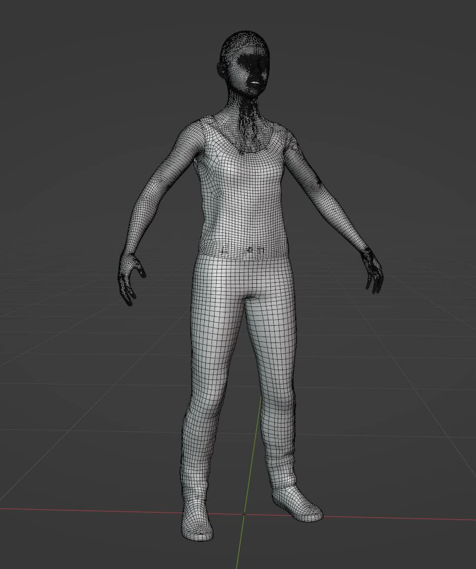 Zombie Woman - 3D Model by Paperwyvern