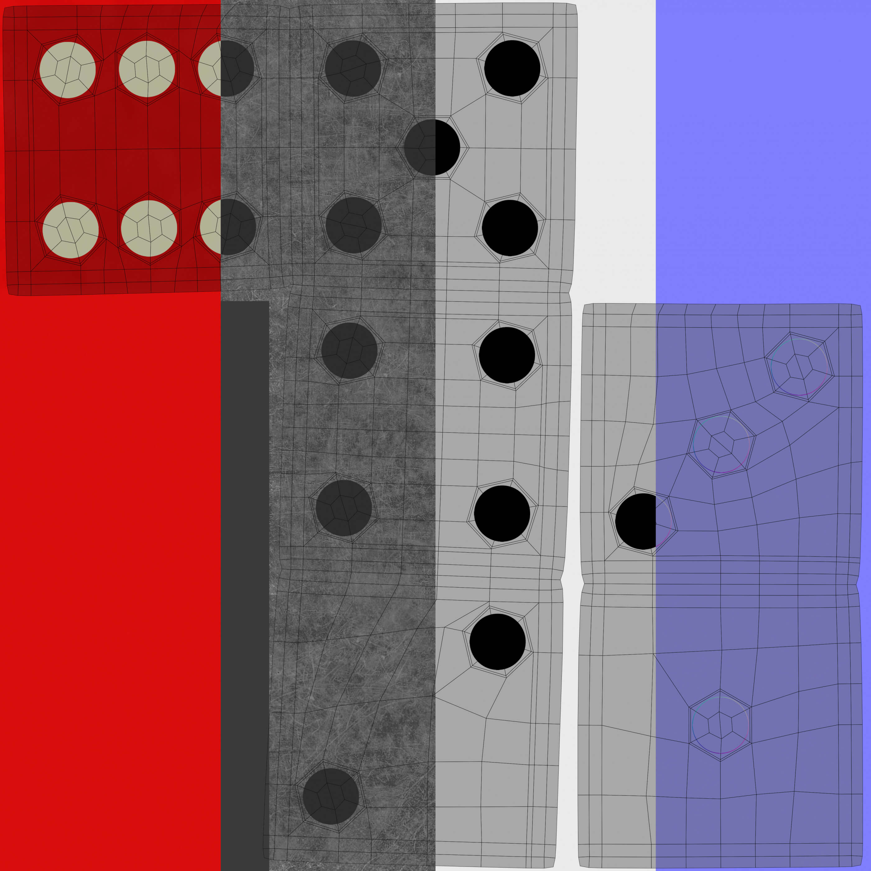 Dice Transparent Red - 3D Model by parfe