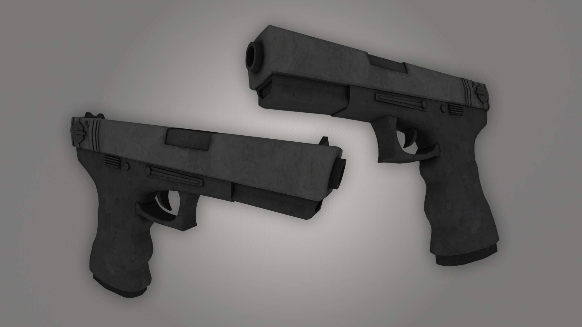 Modern Pistol - 3D Model by Parona